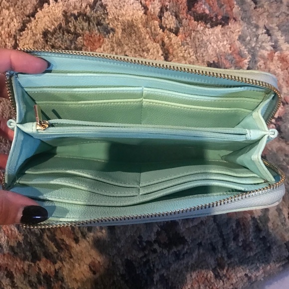 Bags | Baby Blue Wallet | Poshmark
